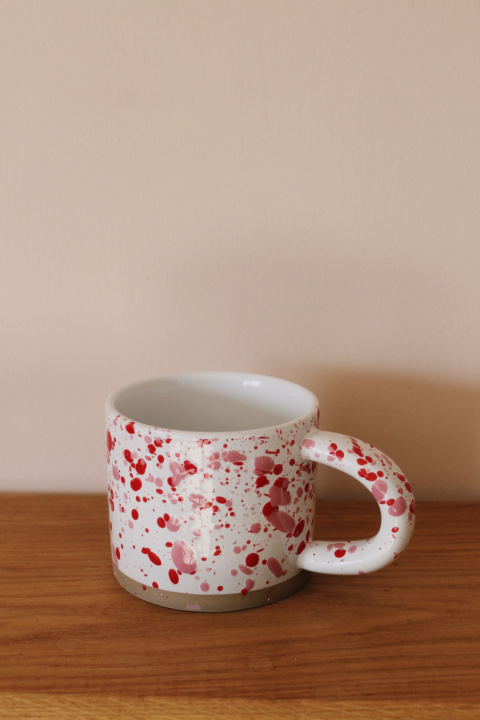 Pink and Red Splatterware Mug – Fille à Flleur